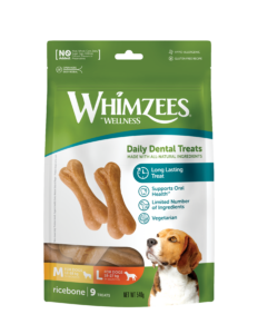 Rice Bone ALL NATURAL DAILY DENTAL TREAT FOR DOGS - WHIMZEES AU NZ